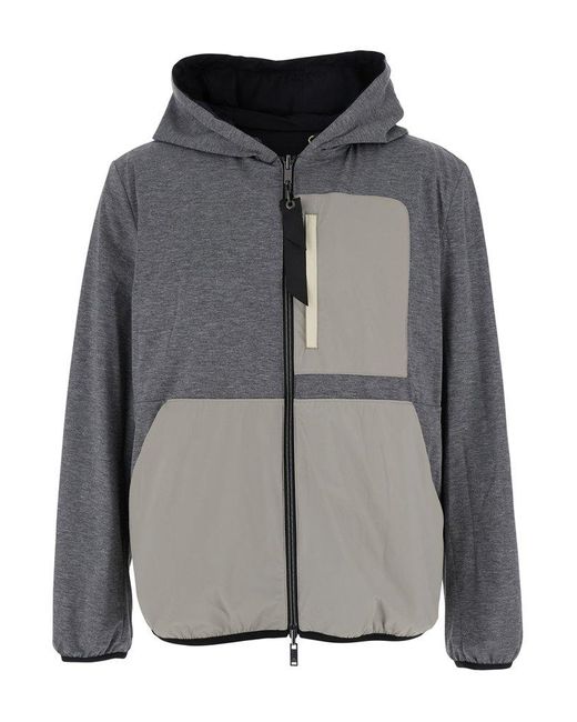 Moose Knuckles Reversible Jacket With Hood And Logo Patch On The Sleeve ...