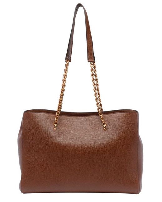 Mulberry Lily Chain Tote Bag in Brown | Lyst