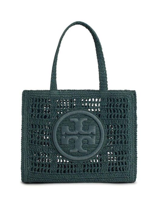 Tory Burch 'Ella' Light Cotton Bag in Green | Lyst UK