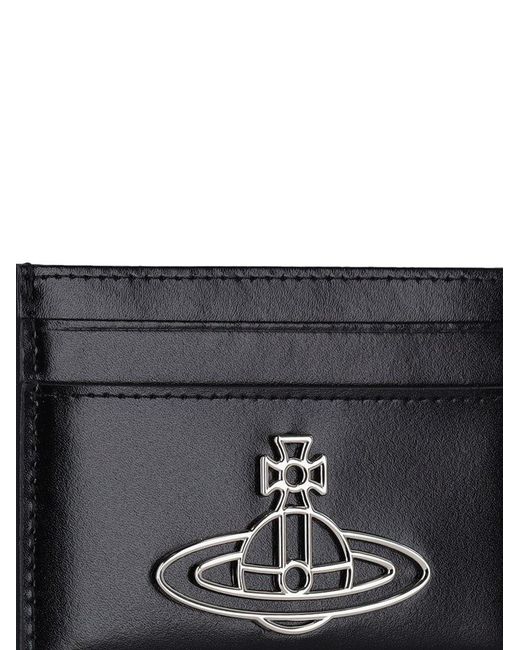 Vivienne Westwood Logo Plaque Card Hodler in Black | Lyst