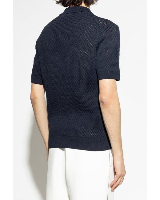 Lacoste Knit Polo in Blue for Men | Lyst UK