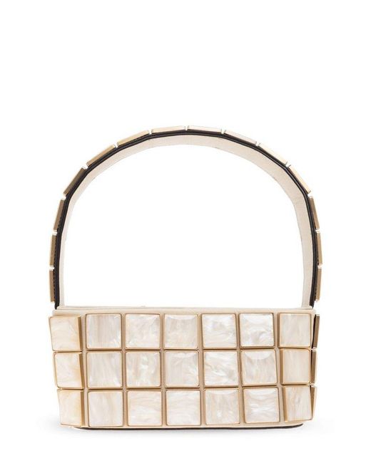 Cult Gaia Romy Mini Tote Bag in Natural | Lyst
