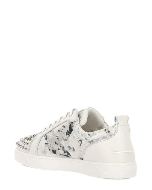 Christian Louboutin Louis Junior Orlato Studded Leather Low-top ...