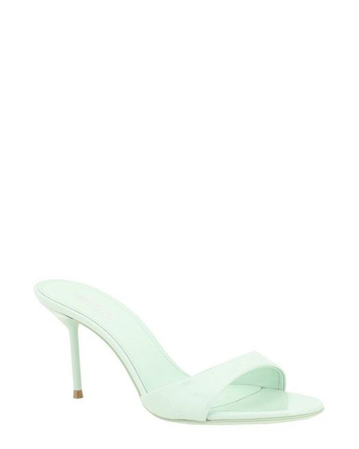 Paris Texas Lidia Stiletto Heel Mules in Green | Lyst