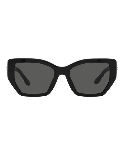 Tory Burch Kira Cat-eye Sunglasses in Black | Lyst