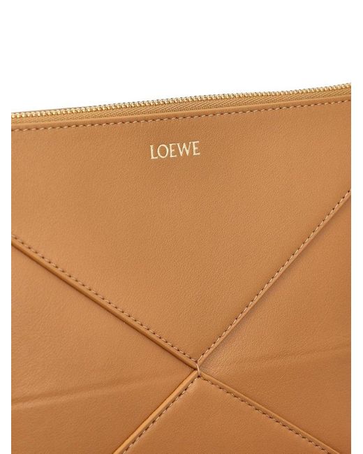 Loewe Puzzle Fold Pouch in White | Lyst