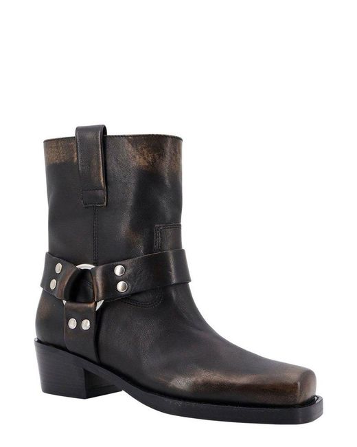 Paris Texas Roxy Square Toe Ankle Boots in Black | Lyst