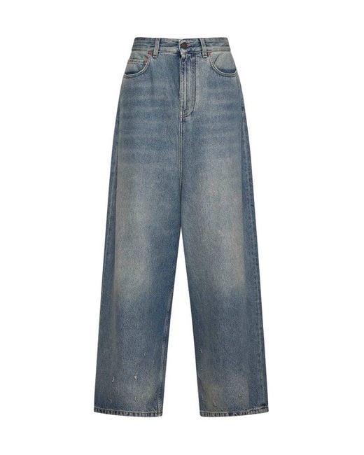 Balenciaga Low Crotch Baggy Jeans in Blue | Lyst Balenciaga Low Crotch Baggy Jeans in Blue | Lyst