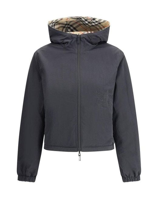 Burberry Vintage Check Hooded Reversible Jacket | Lyst