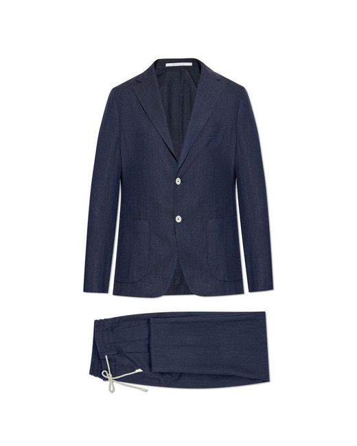 Eleventy Classic Tailored Suit in Blue for Men | Lyst UK