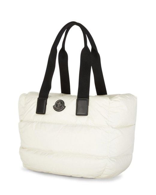 Moncler Caradoc Puffer Tote Bag in Natural | Lyst Moncler Caradoc Puffer Tote Bag in Natural | Lyst