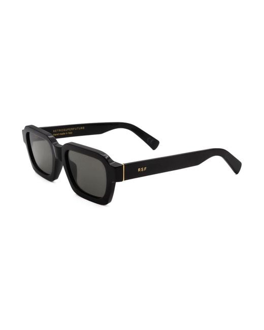Retrosuperfuture Caro Rectangular Frame Sunglasses in Black | Lyst UK