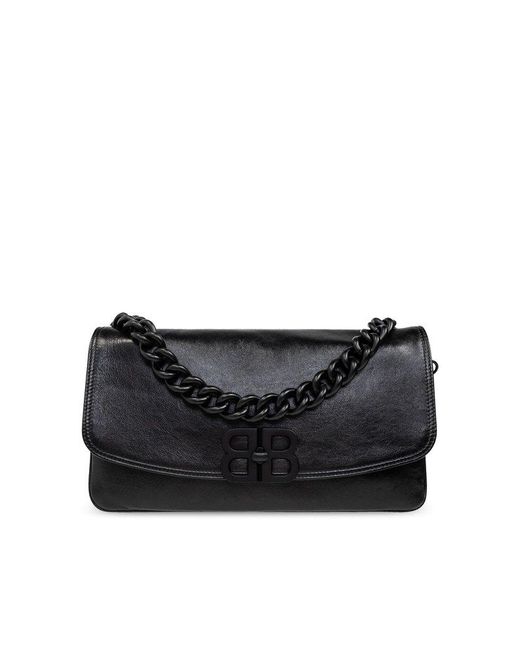 Balenciaga Medium Bb Soft Shoulder Bag in Black | Lyst