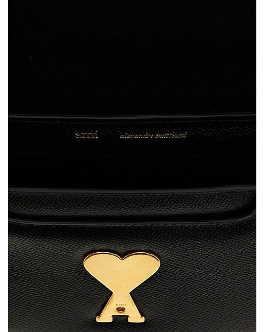 Ami Paris Mini Paris Paris Handbag in Black | Lyst