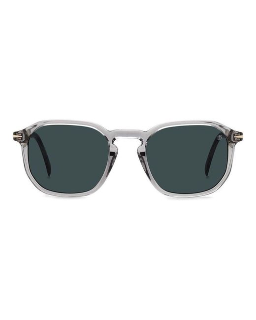 David Beckham Square Frame Full Rim Sunglasses in Black for Men | Lyst UK