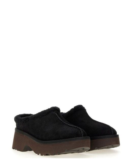 UGG New Heights Cozy Clogs in Black | Lyst