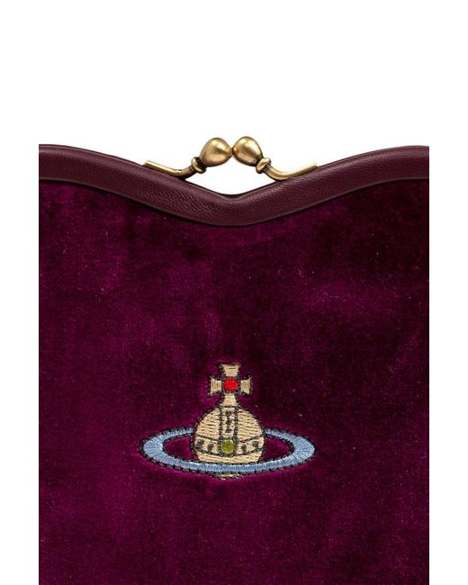 Vivienne Westwood Belle Heart Tote Bag in Purple | Lyst