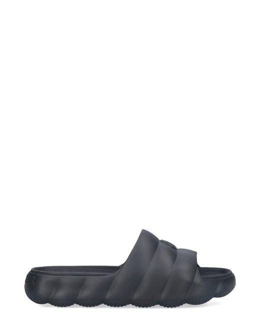 Moncler Lilo Slip-on Slides in Black for Men | Lyst