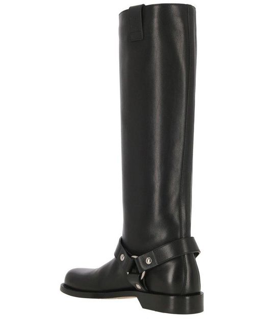 Loewe Campo Biker High Boots in Black | Lyst