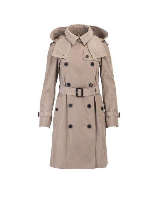 Burberry Amberford Trench Coat in Natural | Lyst