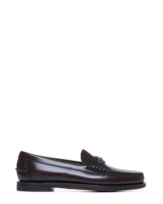 Sebago Classic Dan Eye Slip-On Loafers in Black | Lyst