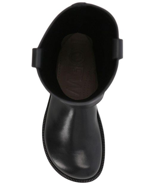 Loewe Campo Biker High Boots in Black | Lyst