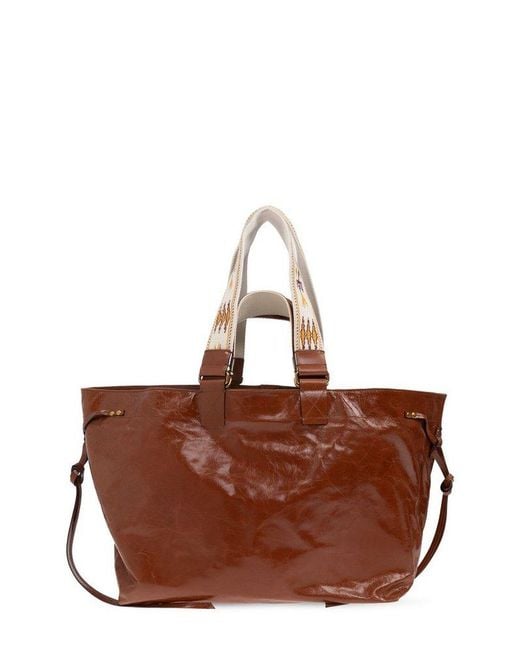 Isabel Marant Wardy Tote Bag in Brown | Lyst