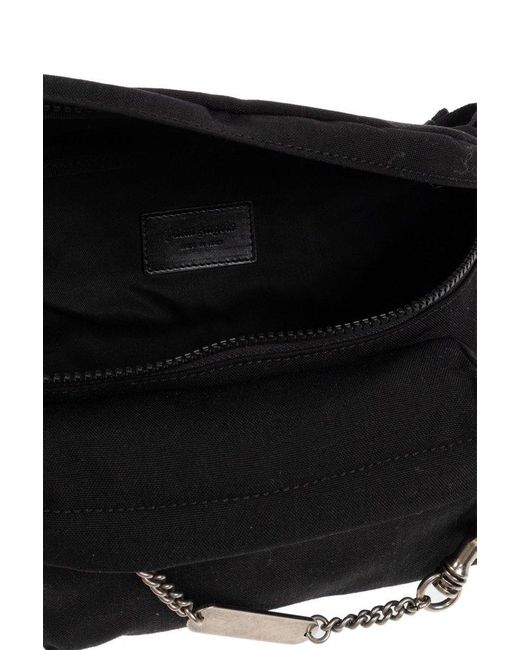 Palm Angels Chain Detailed Zipped Belt Bag in Black for Men | Lyst