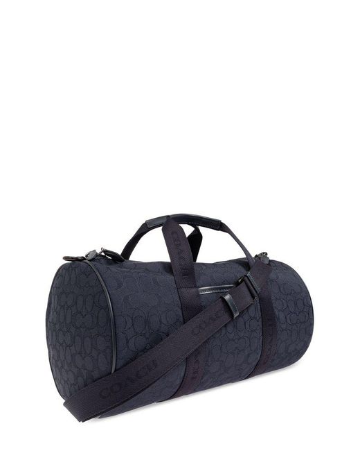 COACH Signature Jacquard Theo Duffle Bag in Blue for Men | Lyst UK