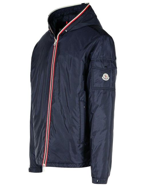 Moncler Evettes Hooded Down Jacket in Blue for Men | Lyst