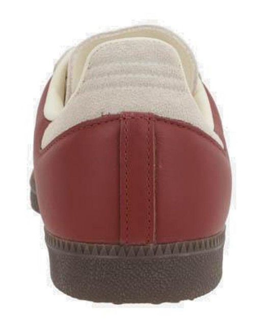 adidas Originals Samba Og Lace-Up Sneakers in Red for Men | Lyst