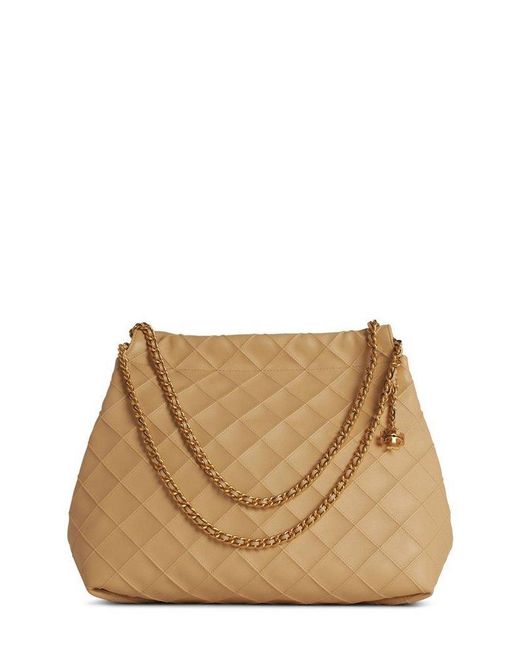 Tory Burch Fleming Drawstring Hobo Bag in Brown | Lyst