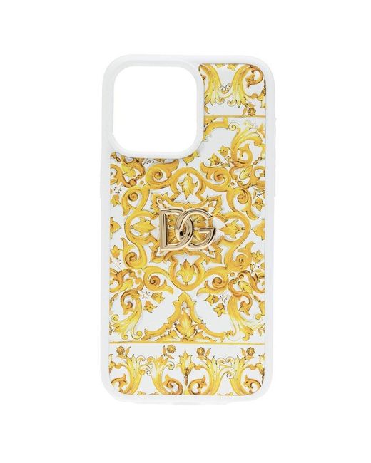 Dolce & Gabbana Case For Iphone 15 Pro Max, in Metallic | Lyst UK
