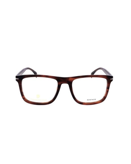 David Beckham Square Frame Full Rim Optical Glasses in Black for Men ...