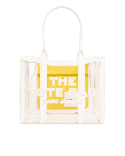 Marc Jacobs The Clear Medium Tote Bag in White | Lyst