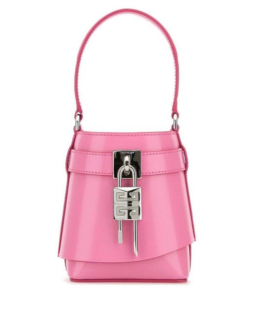 Givenchy Shark Lock Micro Tote Bag in Pink | Lyst