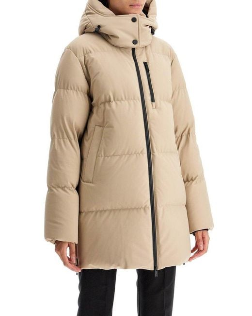 Moose Knuckles Chelia 3Q Zipped Parka in Natural | Lyst