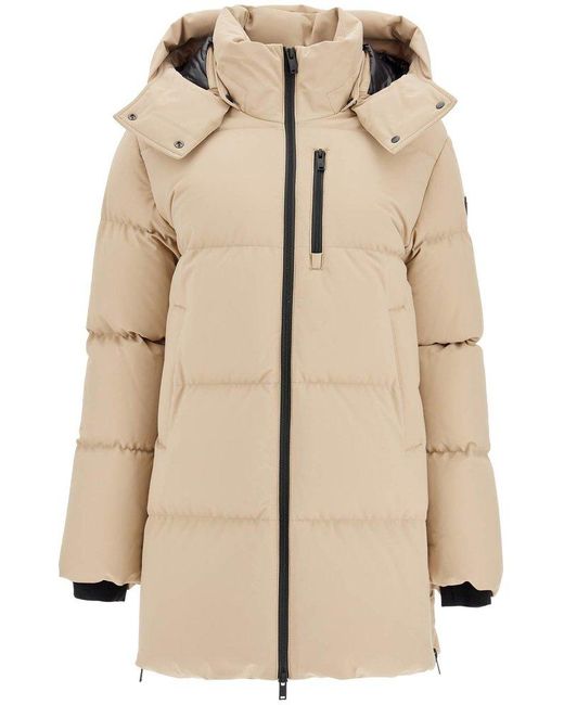 Moose Knuckles Chelia 3Q Zipped Parka in Natural | Lyst