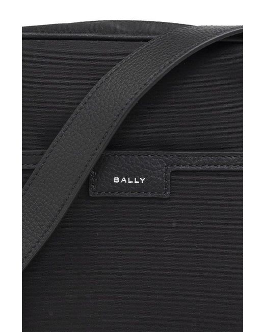 Bally Code Zipped Messenger Bag in Black for Men | Lyst