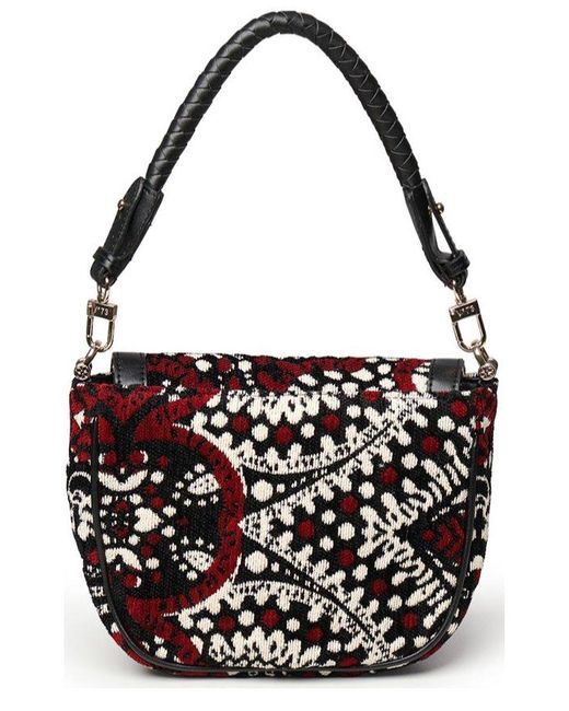V73 Logo Patch Top Handle Bag in Black | Lyst UK