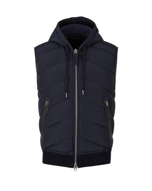 Tom Ford Padded Down Vest in Blue for Men | Lyst