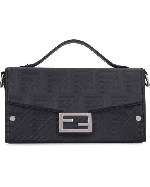 Fendi Leather Baguette Soft Trunk Bag in Black (Grey) for Men - Save 28 ...