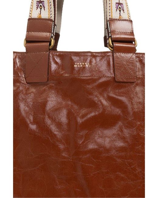 Isabel Marant Wardy Tote Bag in Brown | Lyst