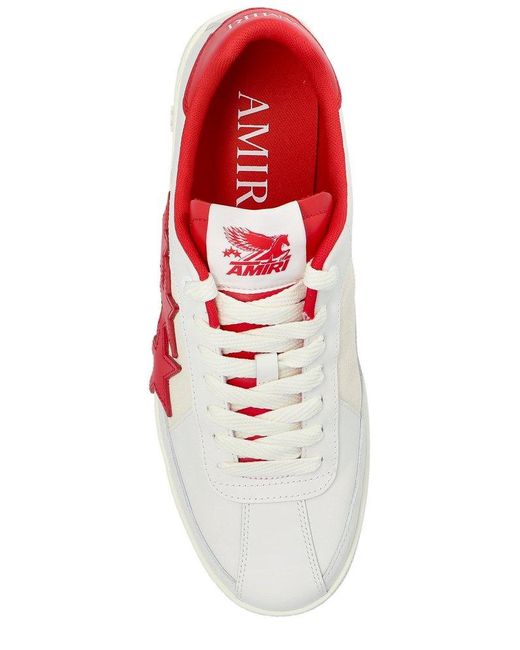 Amiri Pacific Star-Patch Low-Top Sneakers in Red for Men | Lyst