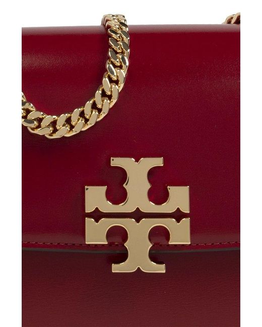 Tory Burch Eleanor Small Convertible Shoulder Bag in Red | Lyst