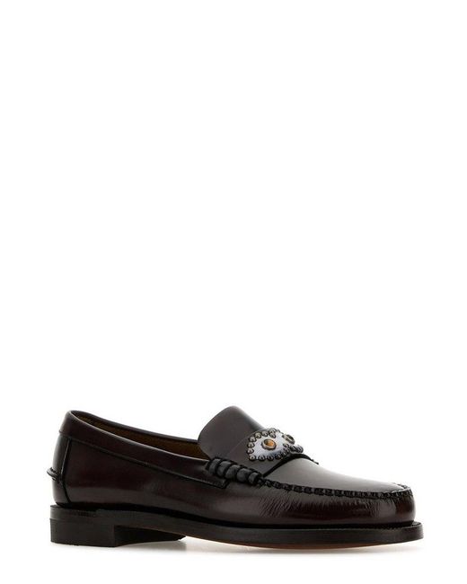 Sebago Classic Dan Eyes Slip-On Loafers in Black for Men | Lyst