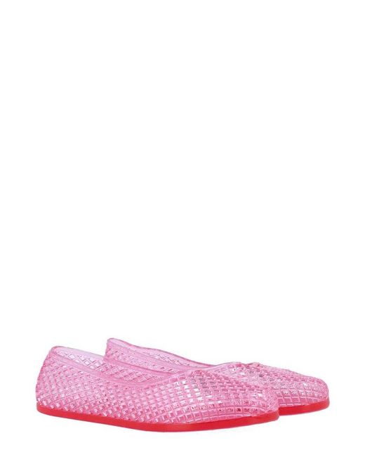 Ancient Greek Sandals Iro Jelly Round-Toe Ballerinas in Pink | Lyst