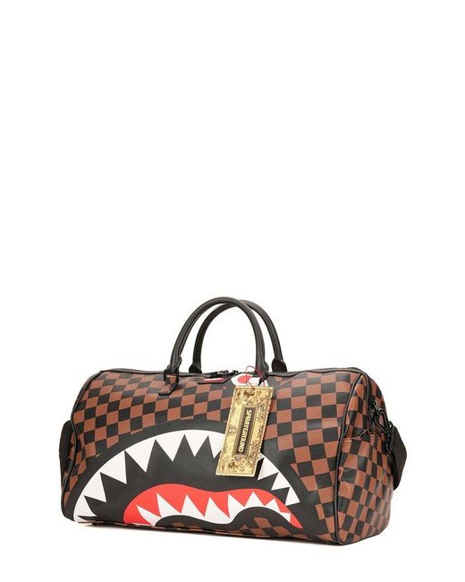 Sprayground The Hangover Shark Duffle Bag in Brown | Lyst