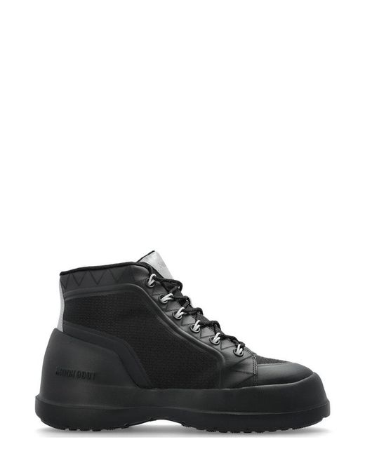Moon Boot Luna Trek Mid Boots in Black for Men | Lyst