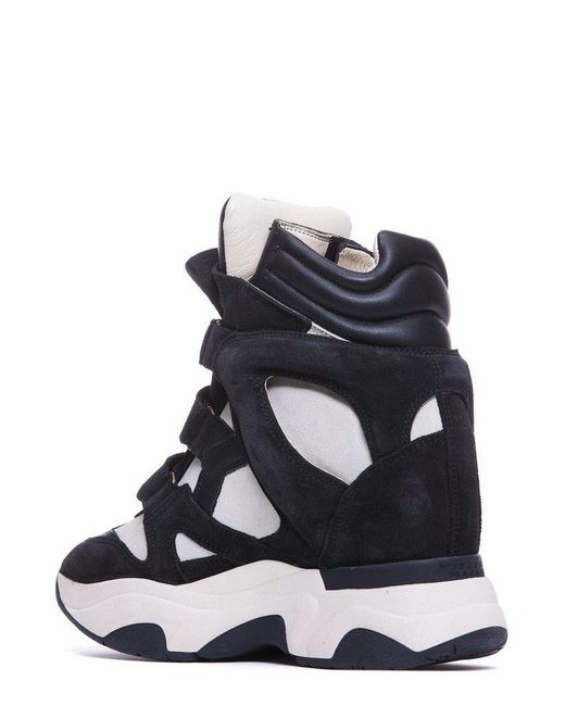 Isabel Marant Balskee Platform Wedge Sneakers in Blue | Lyst